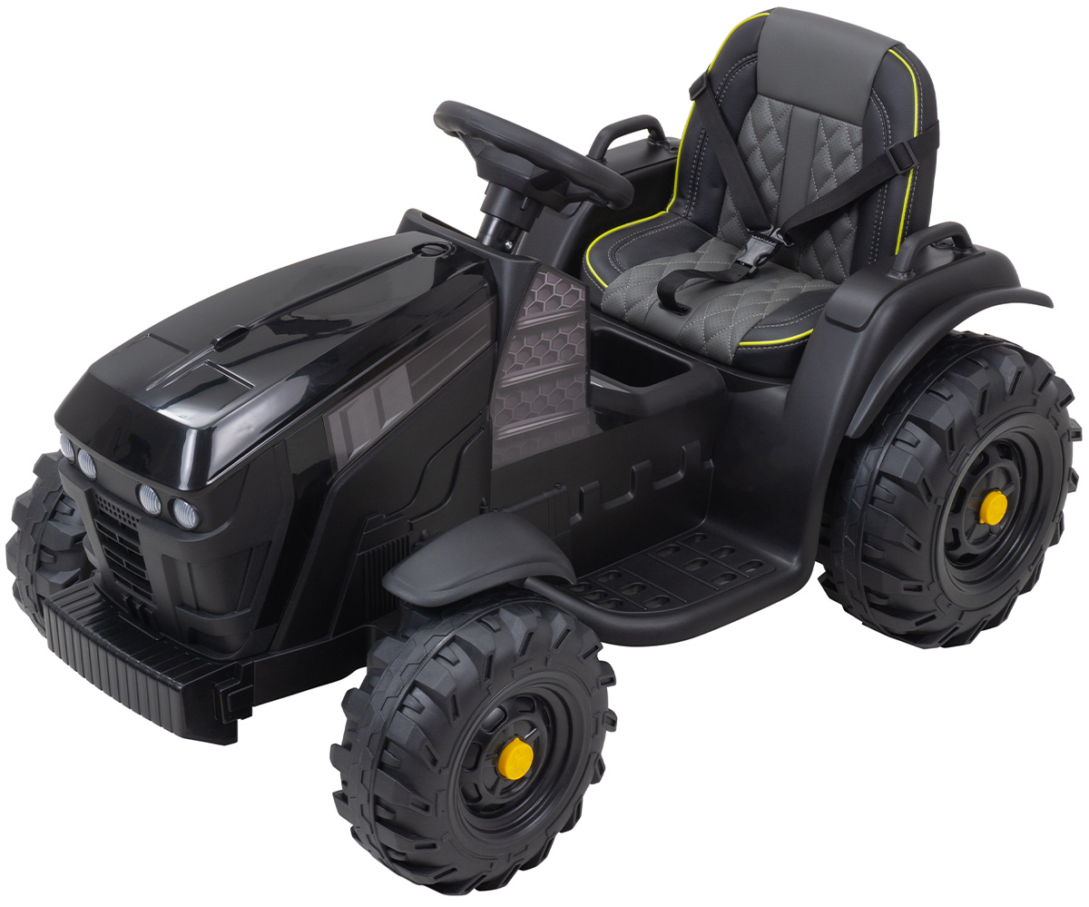 Elektrisk traktor til barn Sort - Barnebil.no